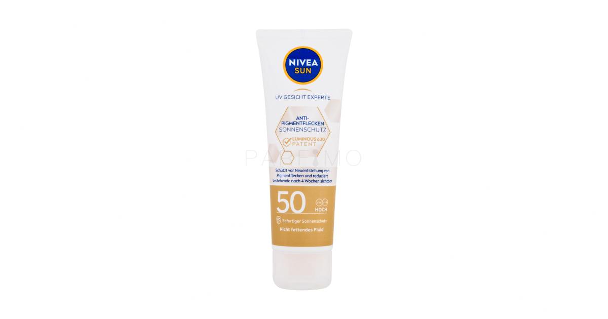 Nivea Sun Luminous 630 Face Sun Cream SPF 50 Sonnenschutz fürs Gesicht für Frauen 40 ml ...